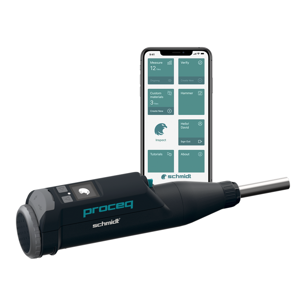 Esclerómetro Original (Martillo Schmidt) Proceq - OS8000 - Velab